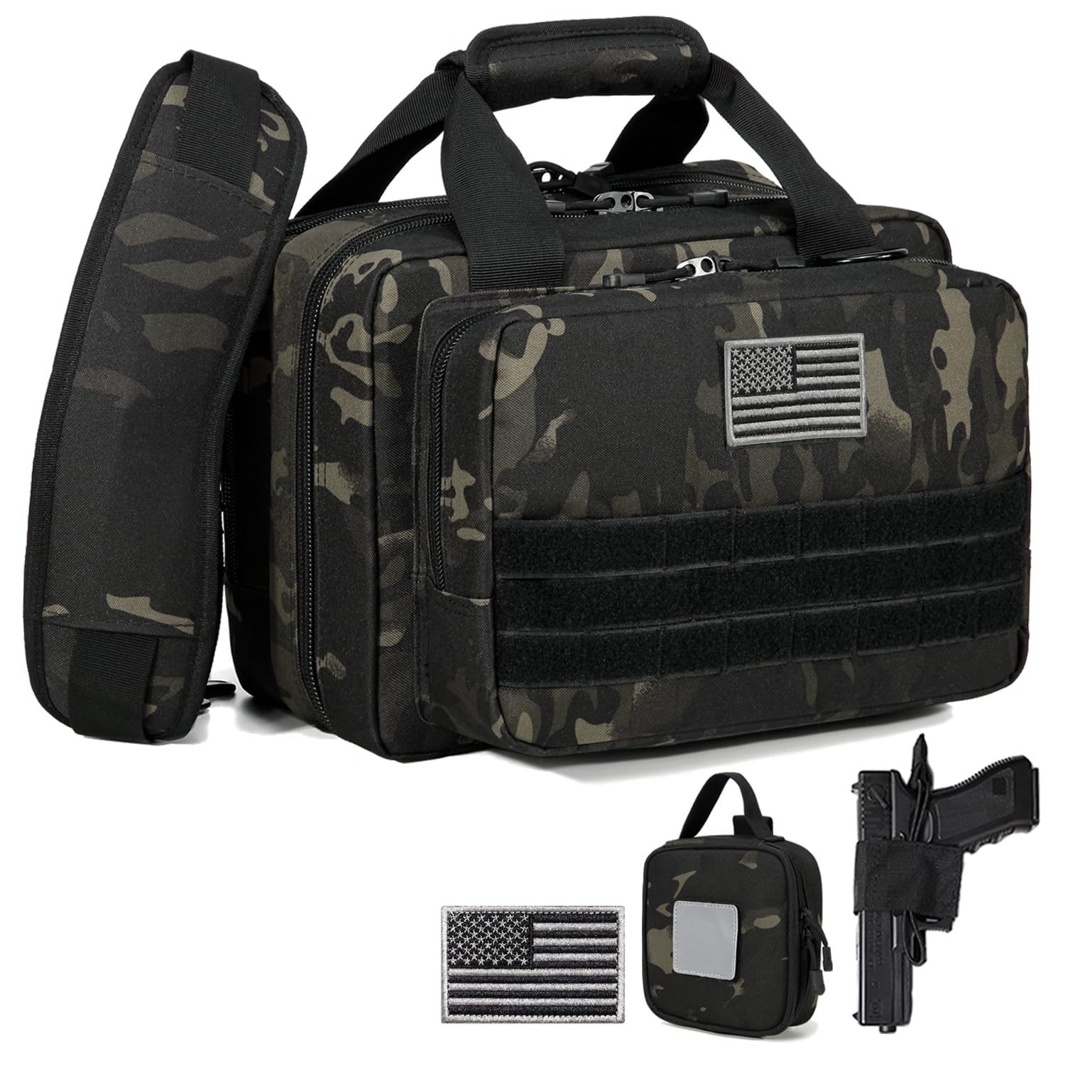 Dbtac Case Bag Upgraded Compact | Tactical 3x Pistol Bag Firearm ...