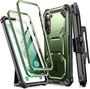 Amazon.com: i-Blason Armorbox for Samsung Galaxy S23 Plus Case with Stand & Belt-Clip [Built-in ...
