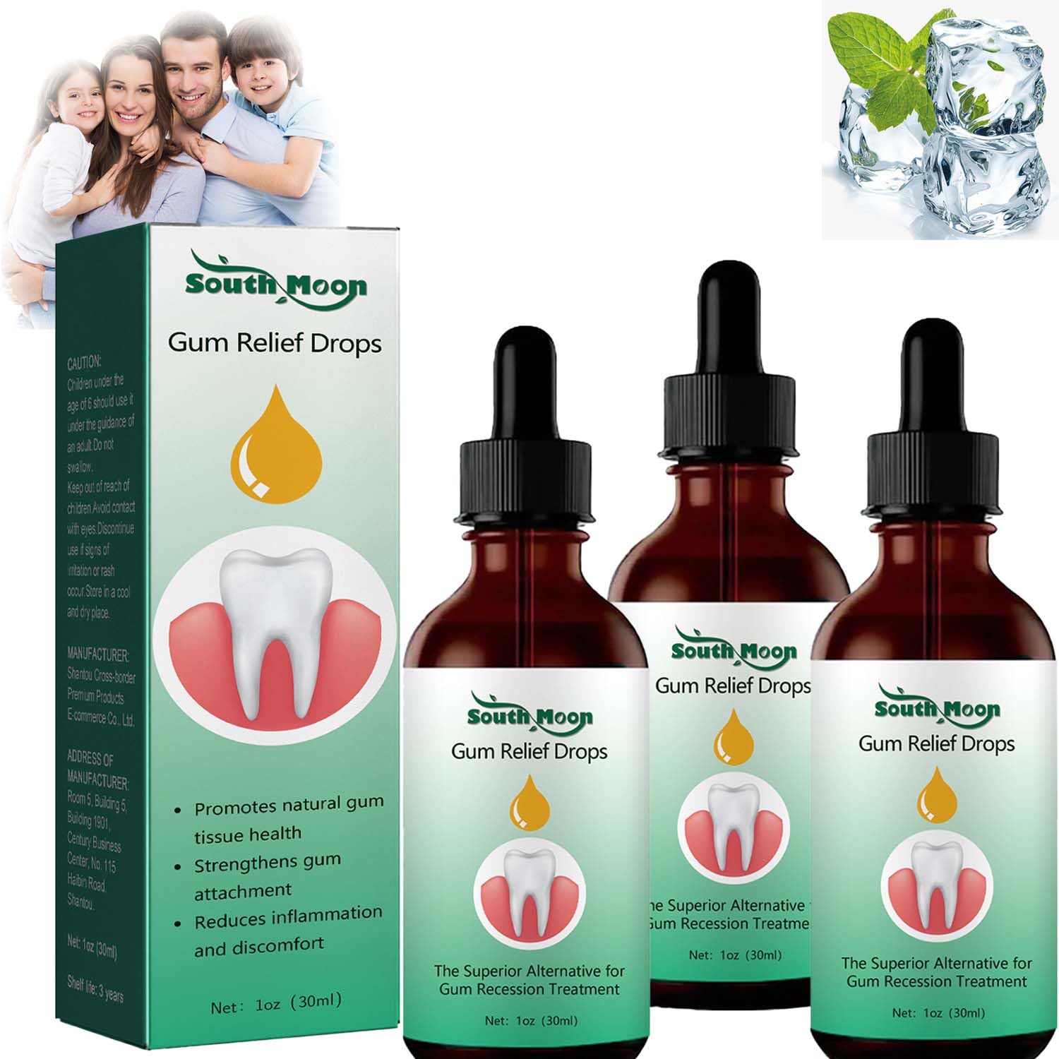 Buy JZXUAO Dentizen Gum Regrowth Drops - Dentizen Gum Therapy Gel ...