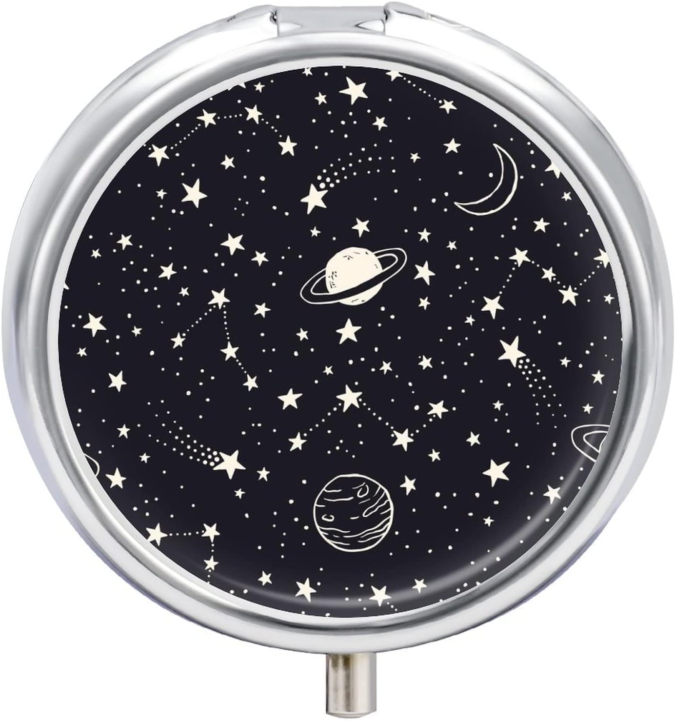 Amazon.com: Pill Box Constellations and Stars Pattern Cute Daily Pill ...