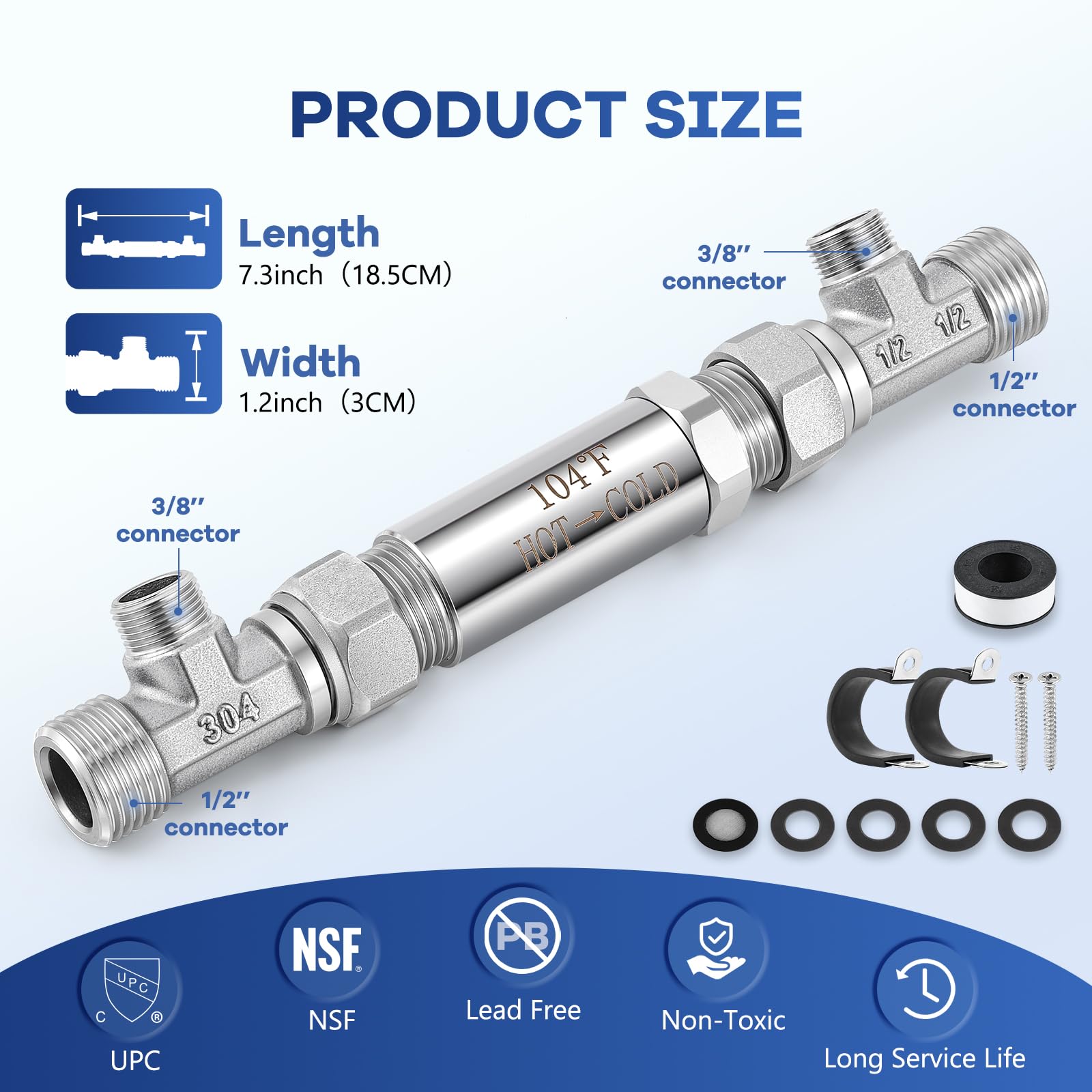 Snapklik.com : Crispaire 304 Stainless Steel Bypass Valve For Instant ...
