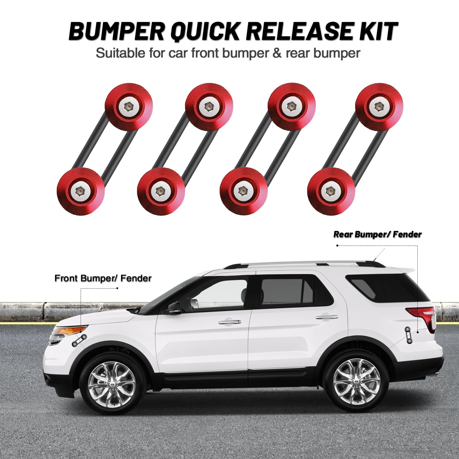 Snapklik.com : Tongze Bumper Quick Release Kit, 4 Sets Quick Release ...