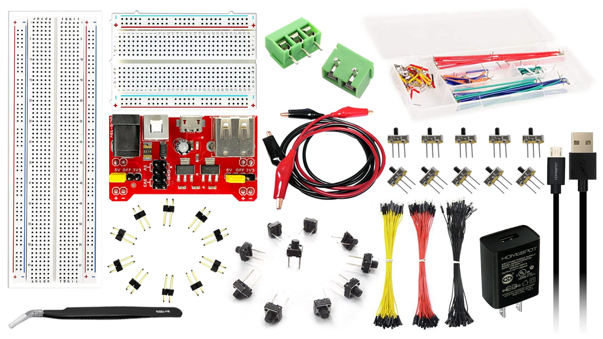 Snapklik.com : MakerSpot Breadboard Connection Kit 400point And ...