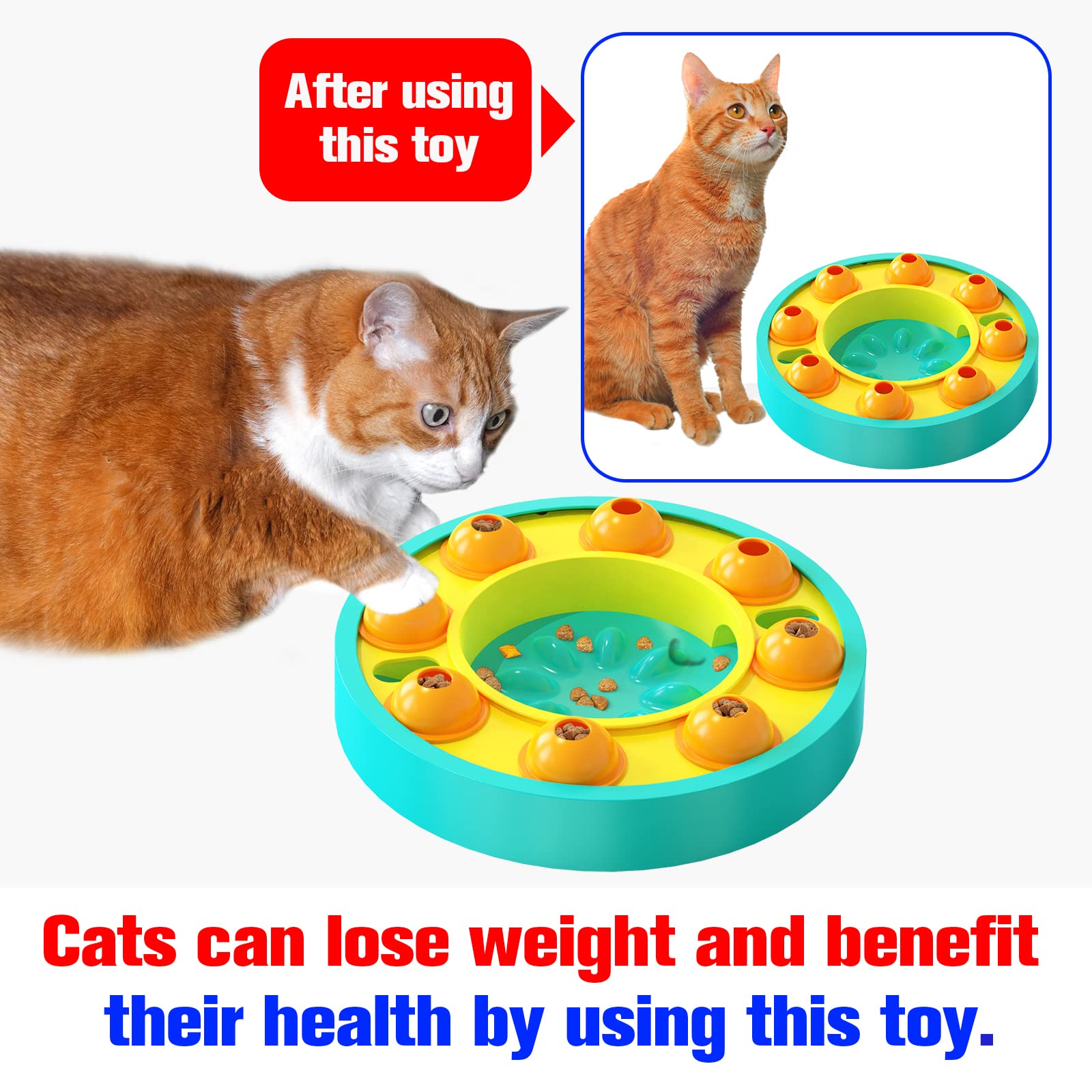 Snapklik.com : Puzzle Toy For Dogs And Cats, Slow Feeding Food ...