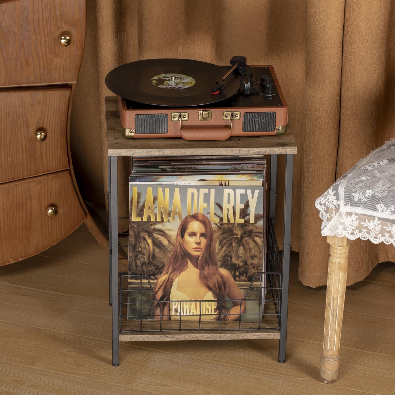 Snapklik.com : Sbanmao 2 Tier Record Player Stand