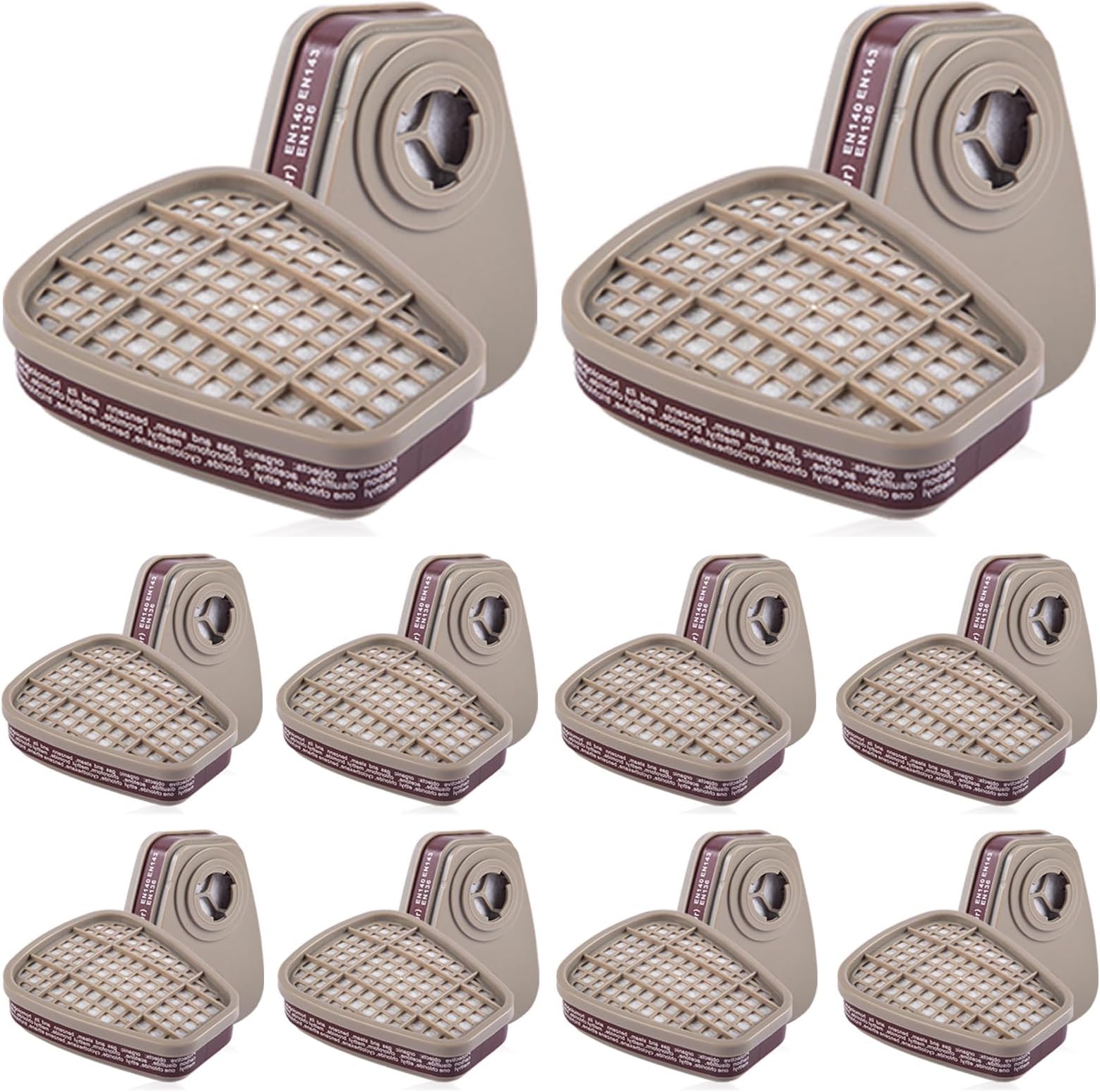 Amazon.com: 6001 Filter Cartridges for Respirator, Replacement ...