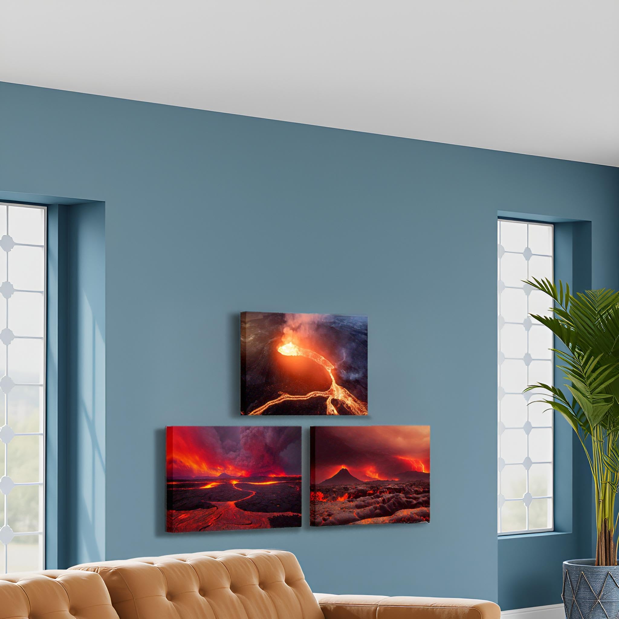Volcanic Island Artwork