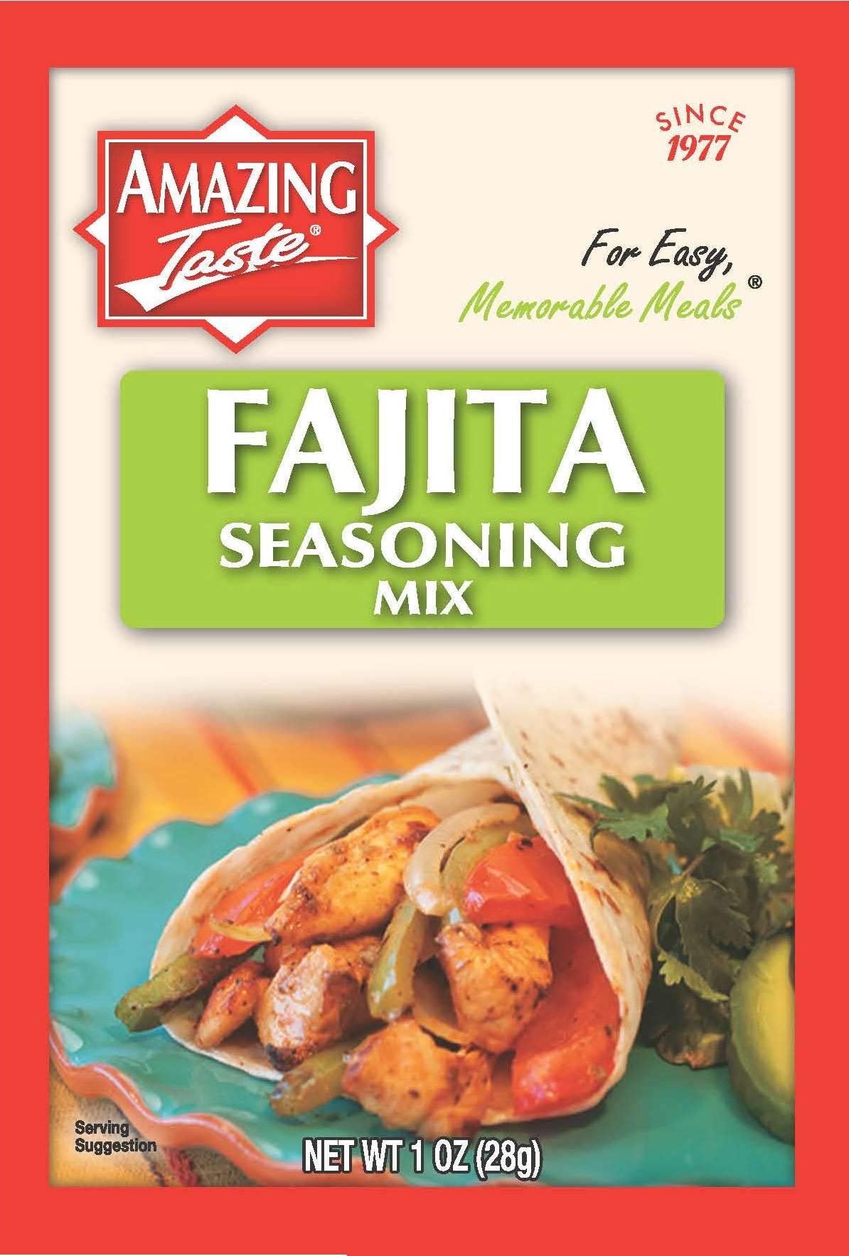 Amazon.com : Amazing Taste Fajita Seasoning Bundle (10 Packets- 1 oz ea ...