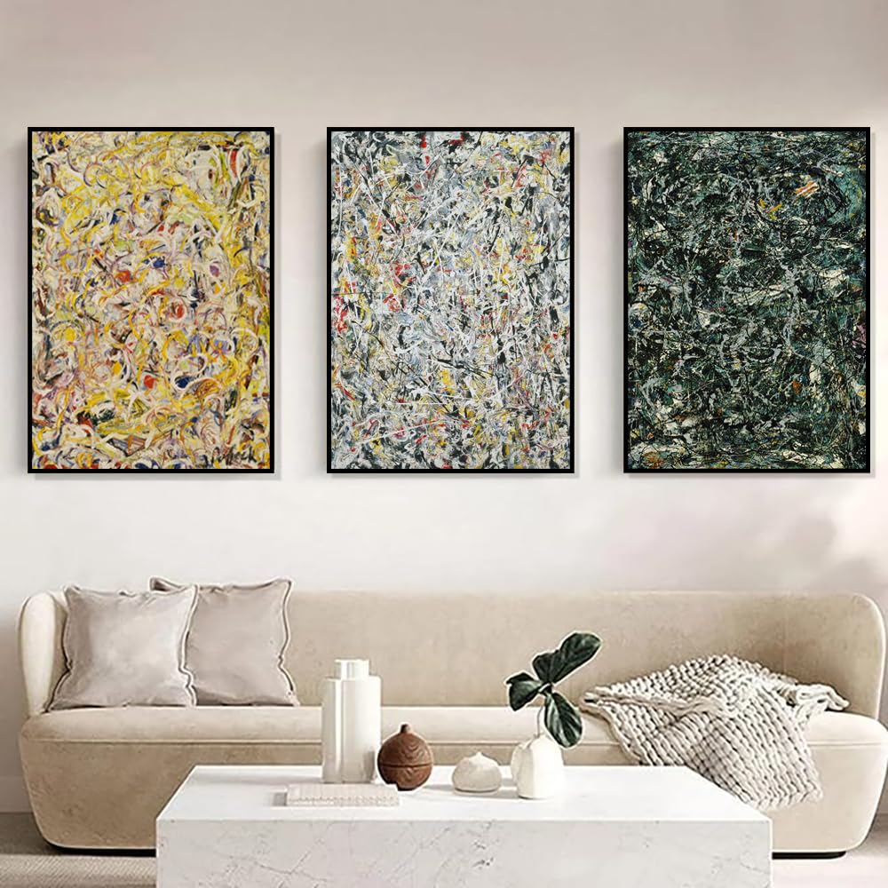 Amazon.com: ZYRQART Jackson Pollock Canvas Wall Art Abstract Jackson ...