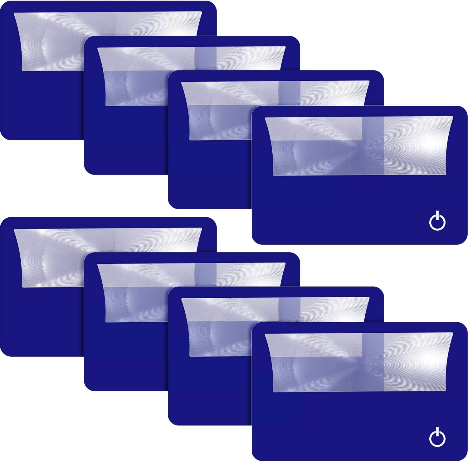 Amazon.com: 6 Credit Card Sized Illuminated 3X Reading Magnifier Lens ...