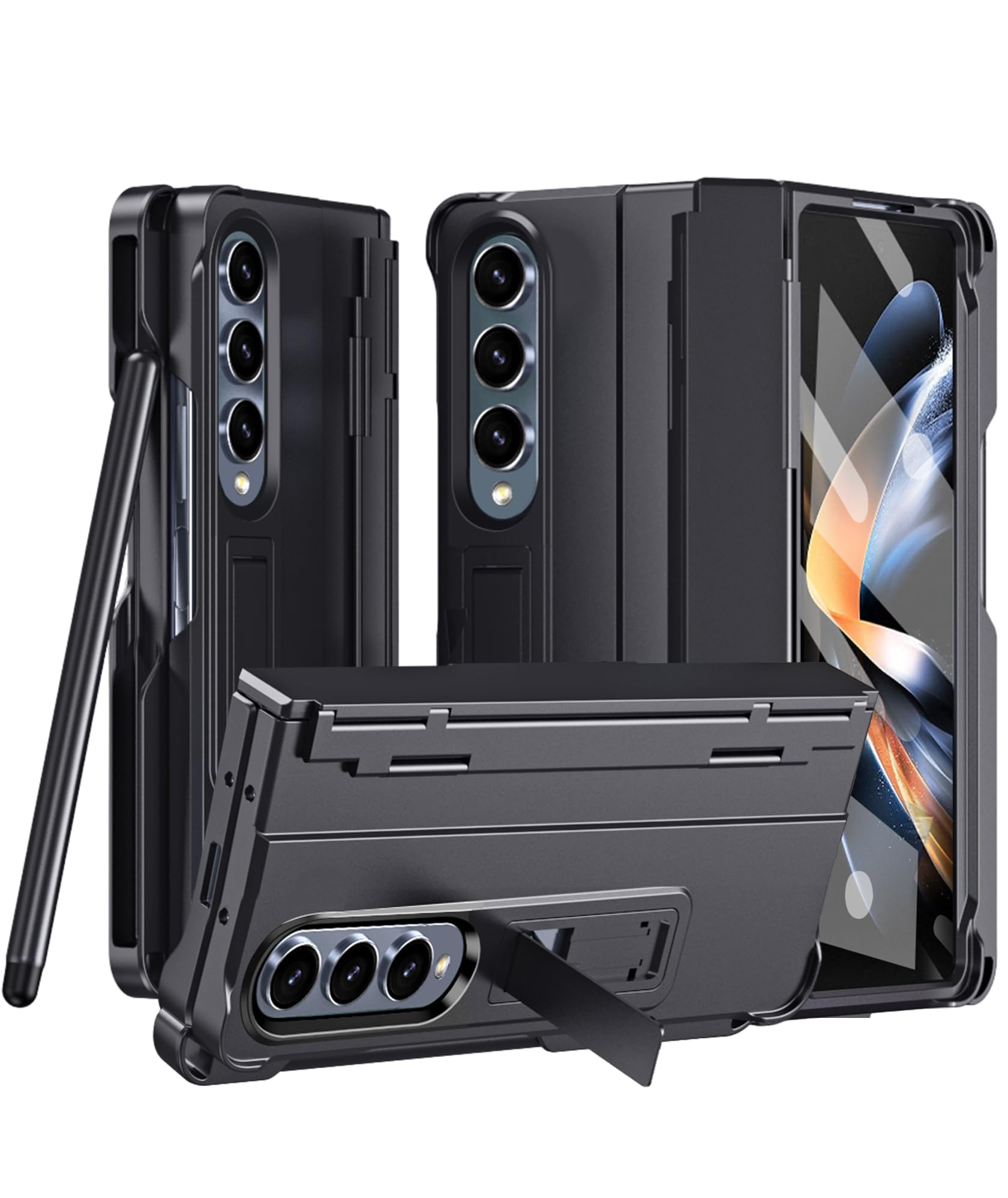 Amazon.com: Mordraoe for Samsung Galaxy Z-Fold-4 Case: Heavy Duty ...