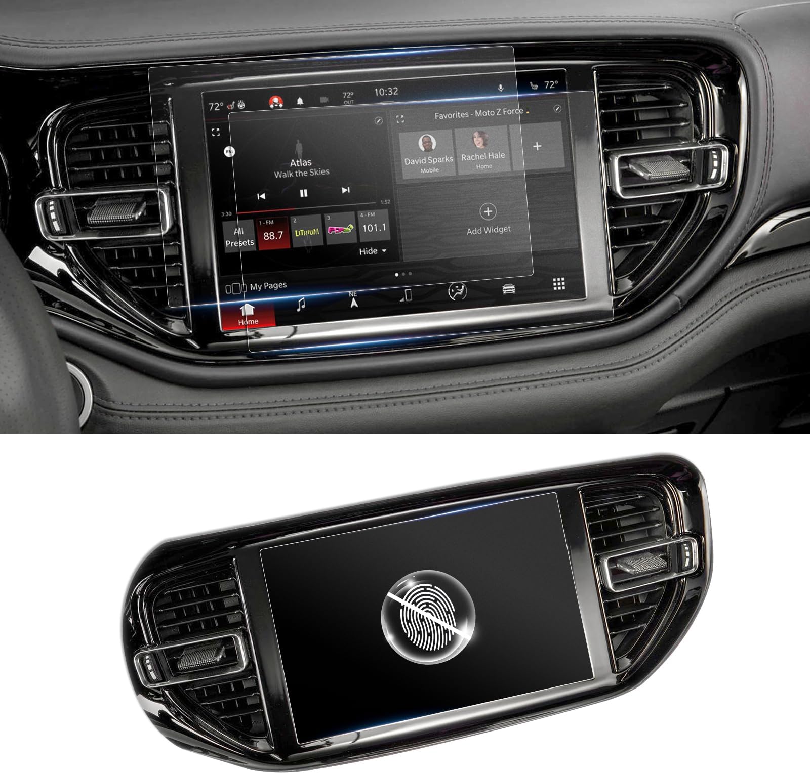Amazon.com: R RUIYA Matte Screen Protector for 2021-2024 Dodge Durango ...