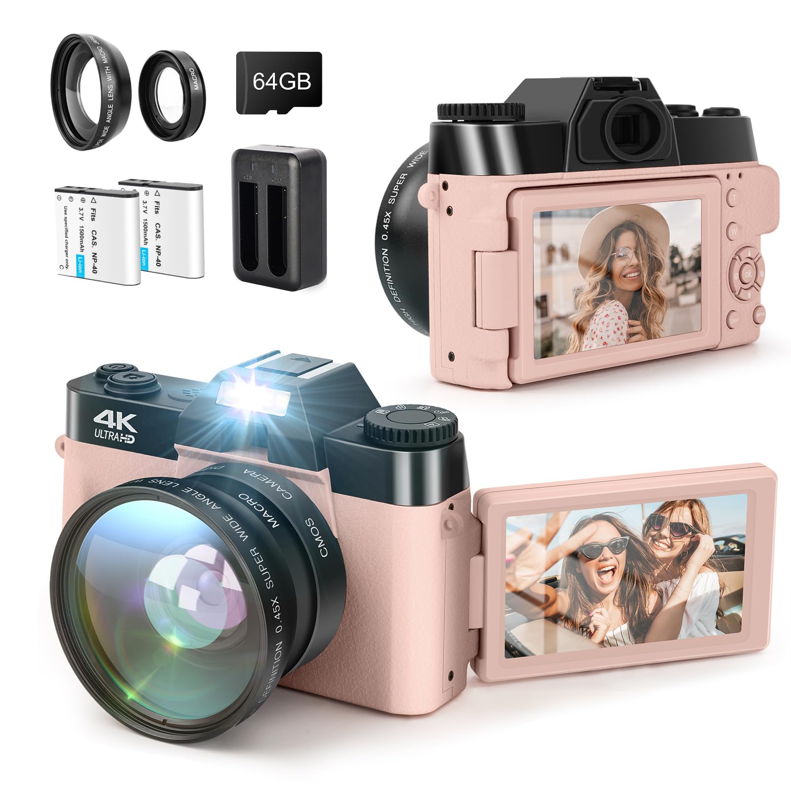 Digital Camera, LAMA 4K 48MP Autofocus Vlogging Camera, Compact Camera ...