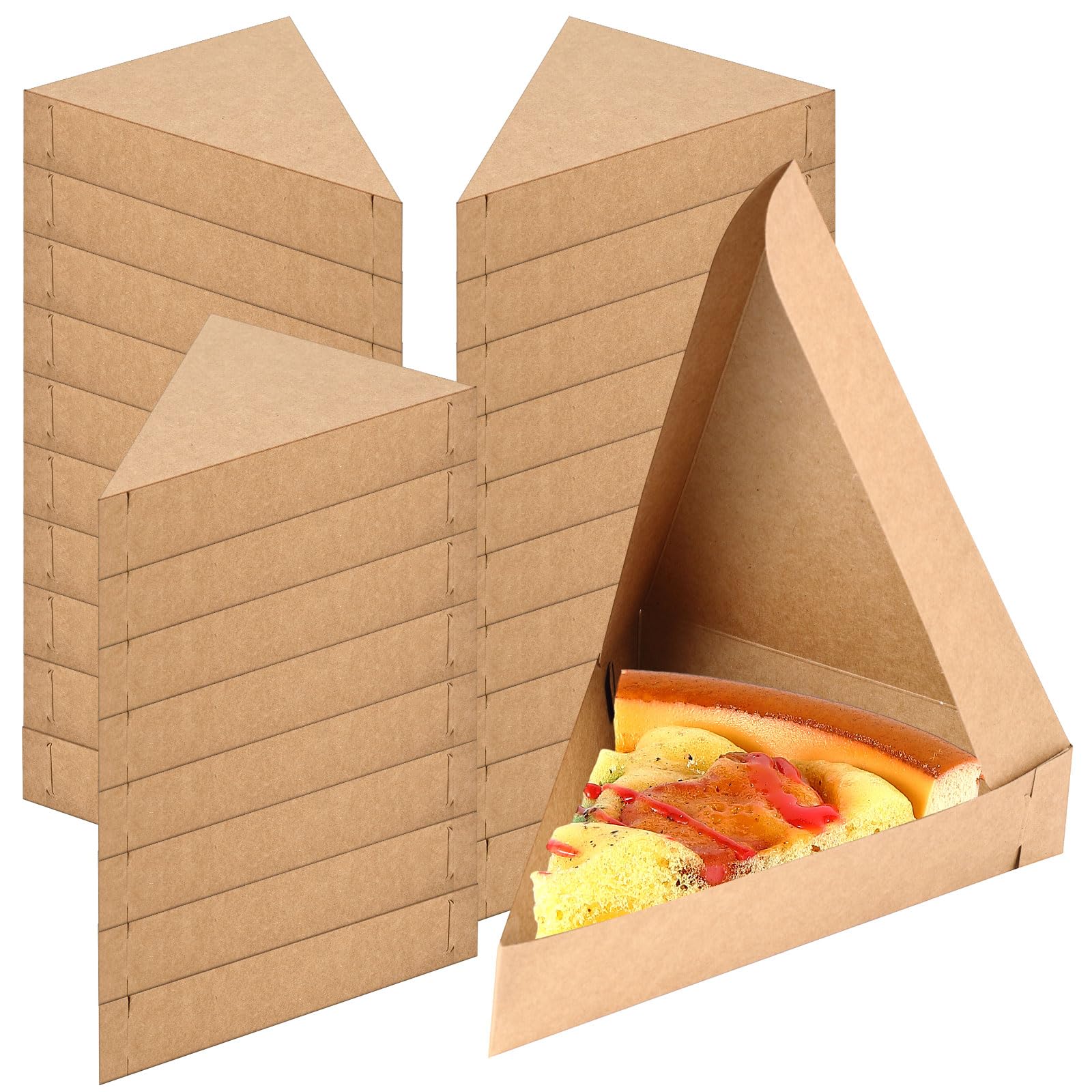 Amazon.com: Tioncy 50 Pcs Pizza Slice Box 9.65 x 7.28 x 1.77 Inch Bulk ...