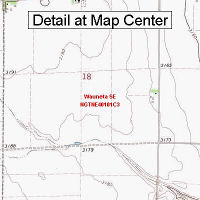 Amazon.com : USGS Topographic Quadrangle Map - Wauneta SE, Nebraska ...