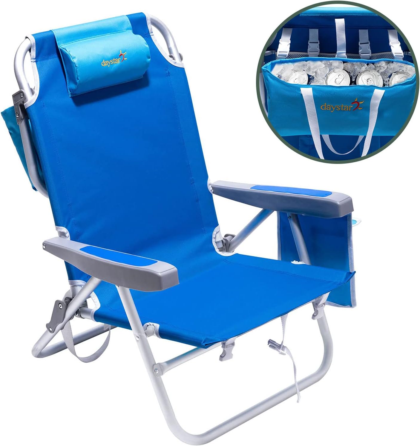 Amazon.com: Yestomo Beach Chair with Backpack Straps, Heavy Duty ...