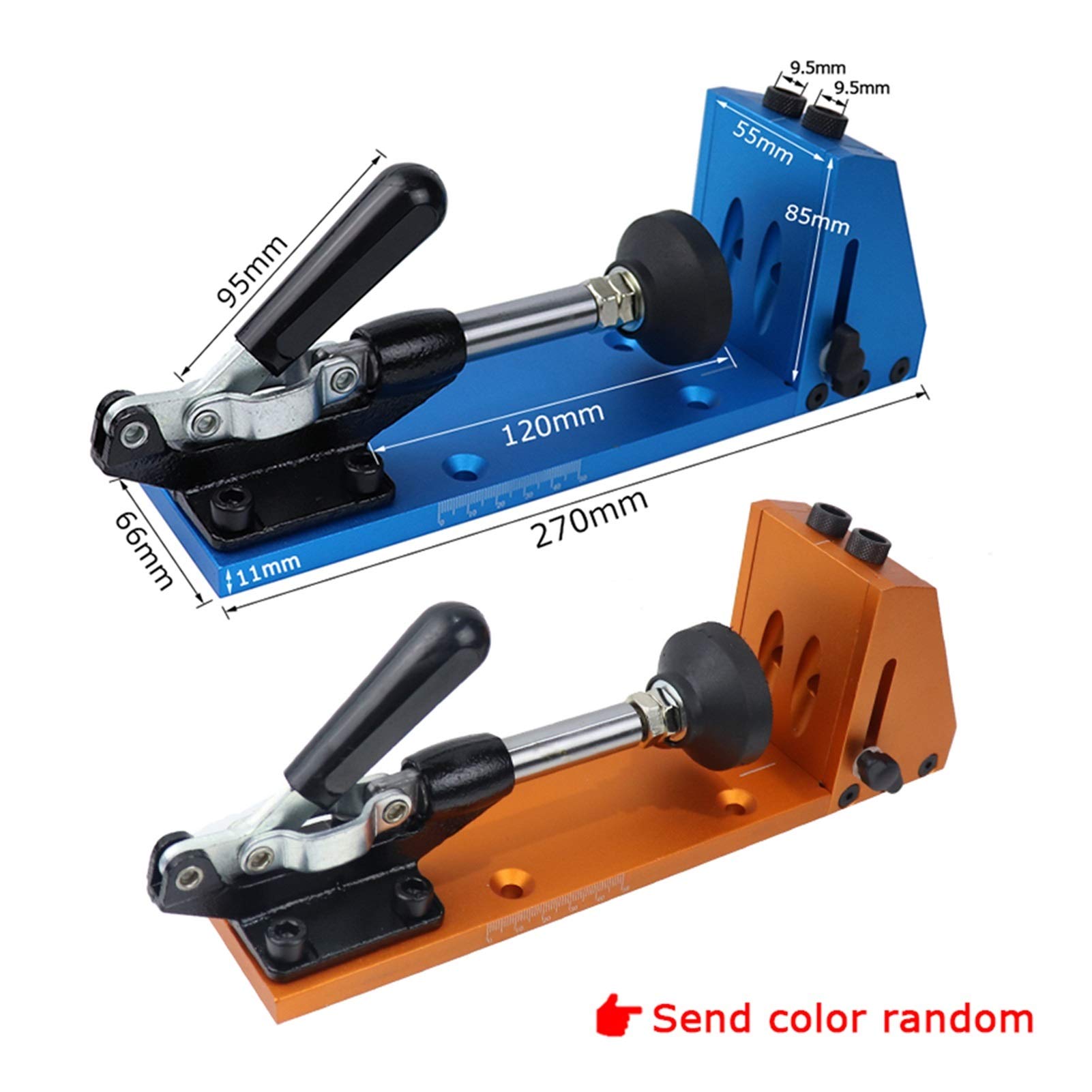 VEVOR Pocket Hole Jig Kit, Aluminum Punch Locator,