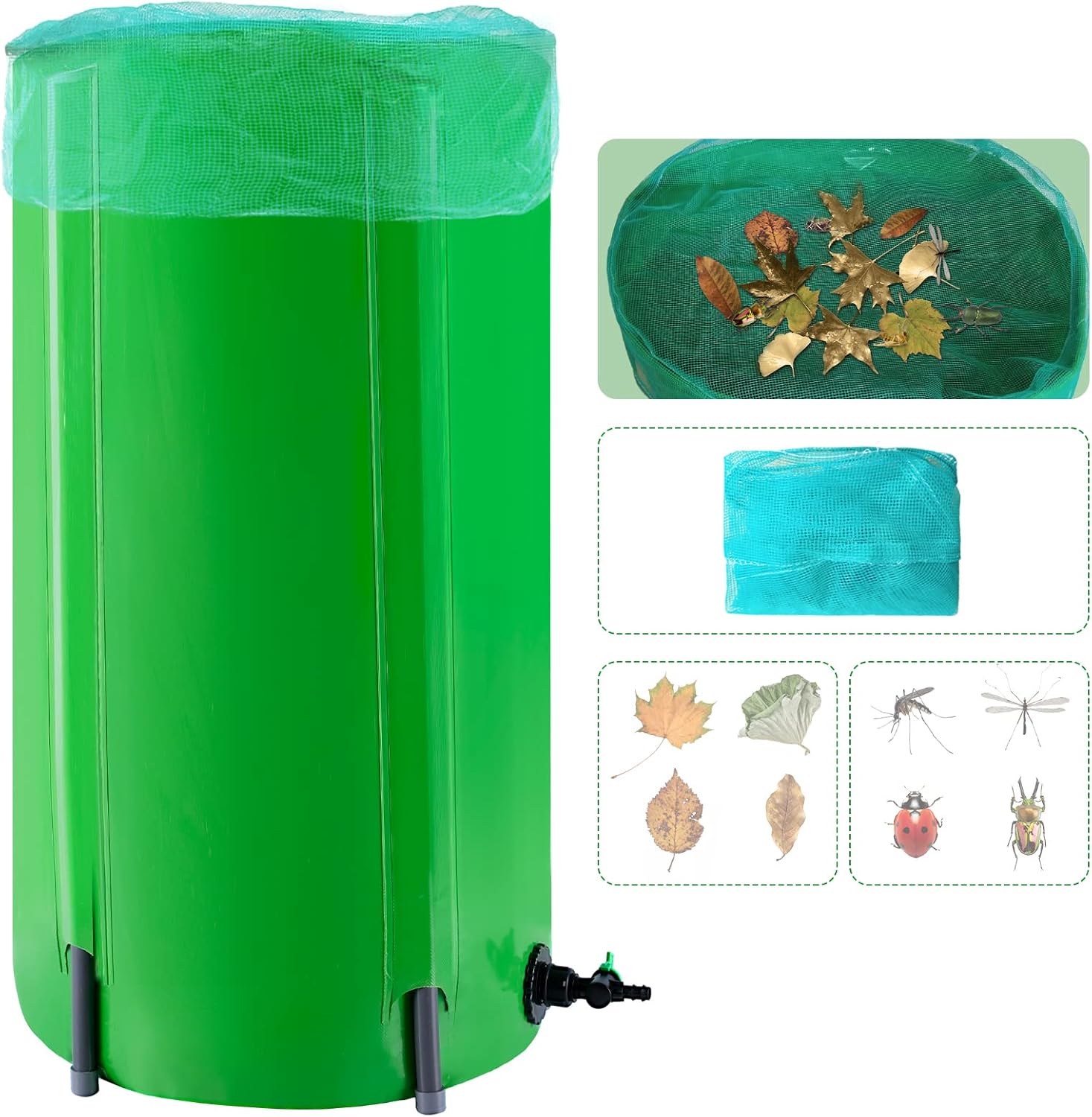 Amazon.com : Rain Barrels, RIOBOW Collapsible Rain Barrels Rain ...