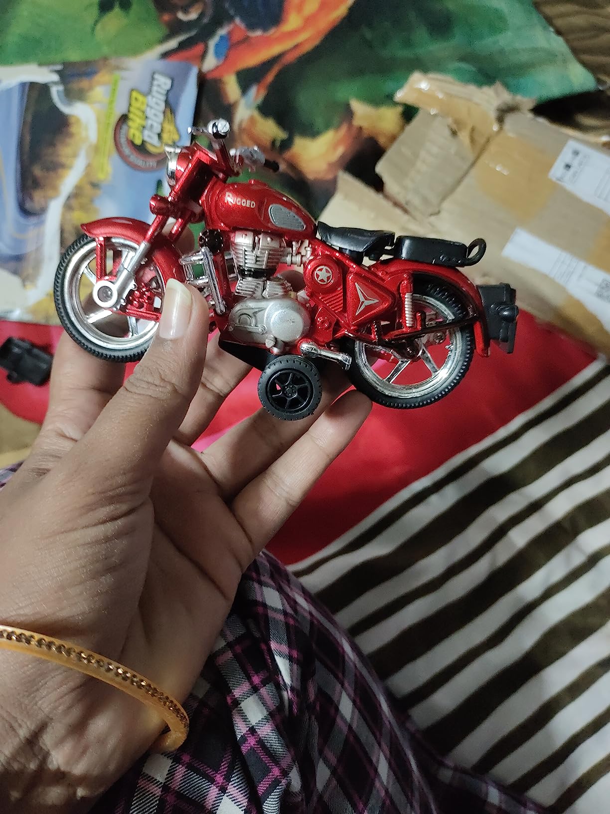 Toyify Plastic Bullet Miniature Scale Model, Toy Bike with Pullback ...