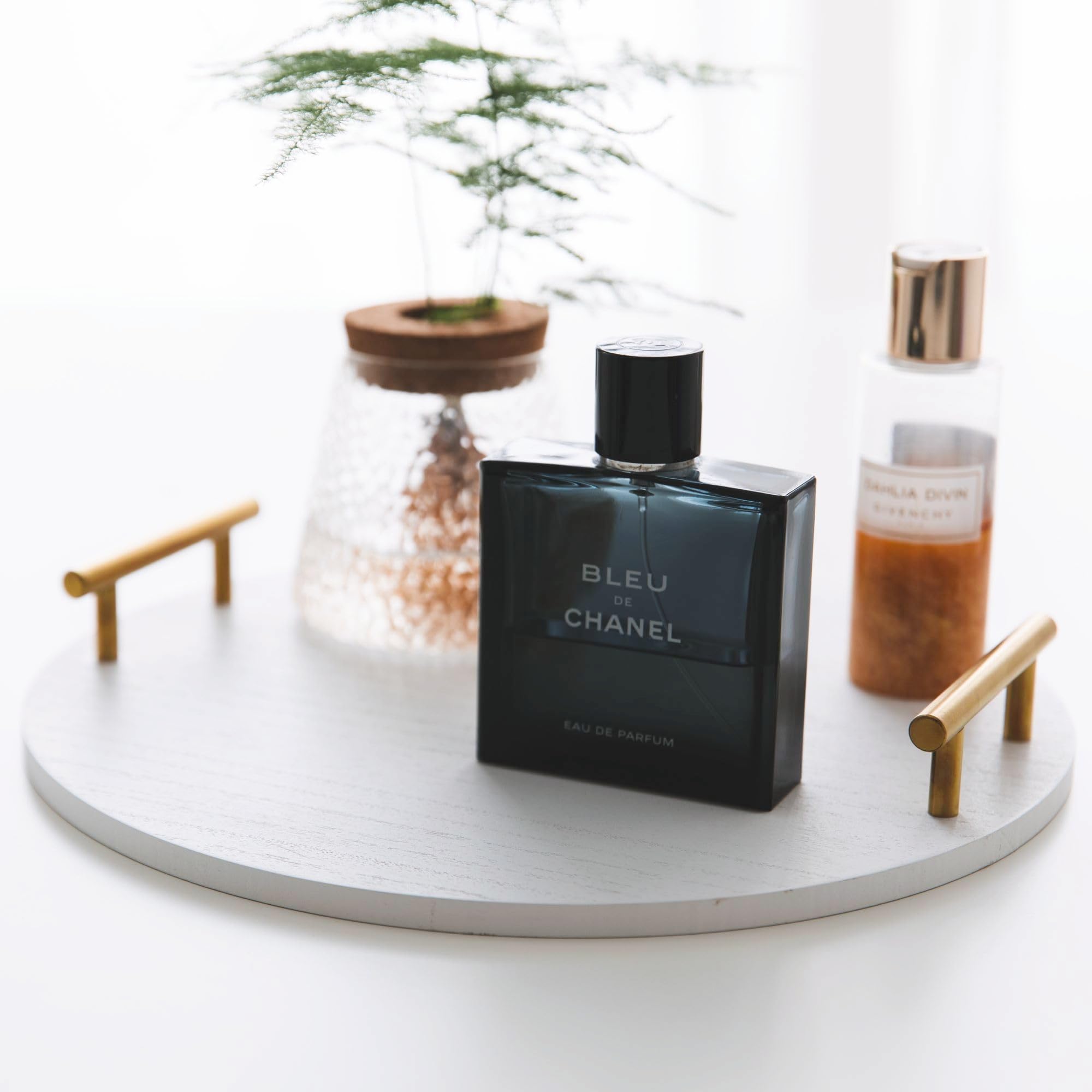 Amazon.com: Juvale Round Marble Tray for Vanity with Handles, Geode ...