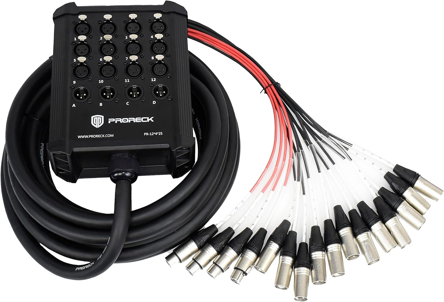Amazon.com: PRORECK 12-Channel Low Profile XLR Send Circuit Board Snake ...