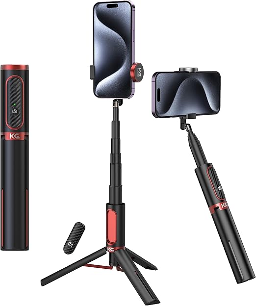 Amazon.com: KraftGeek 33" Selfie Stick Phone Tripod, iPhone and Android ...