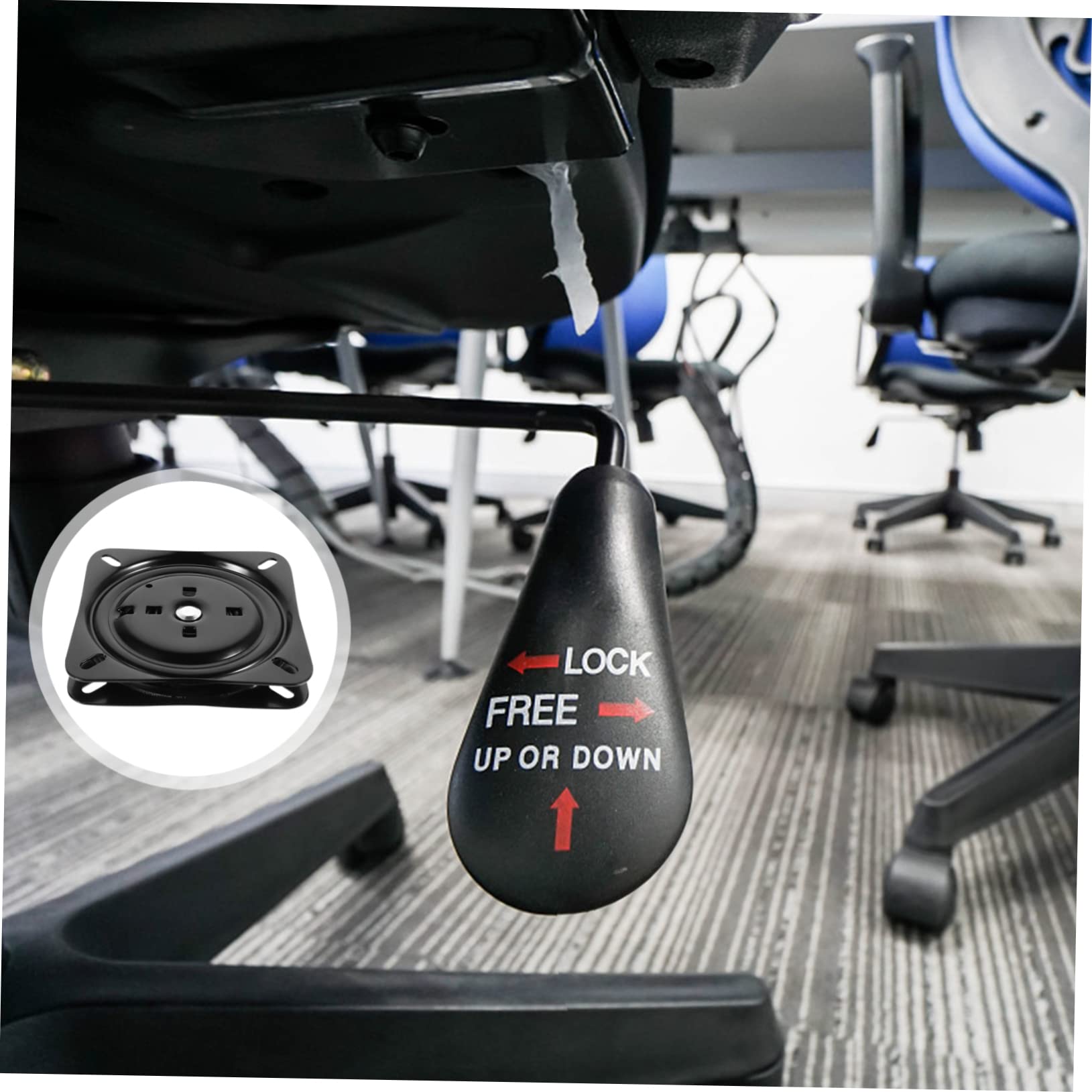 Heavy Duty Bar Stool Swivel Plate Replacement Seat Swivel Base Mount ...