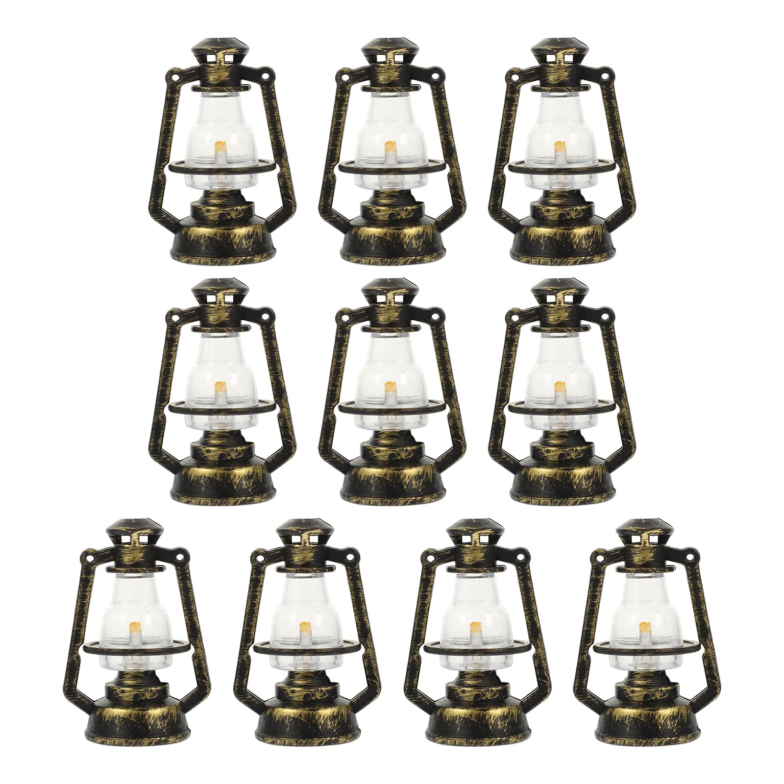Amazon.com: CORHAD 10Pcs Miniature Kerosene Lamp Ornament Vintage ...