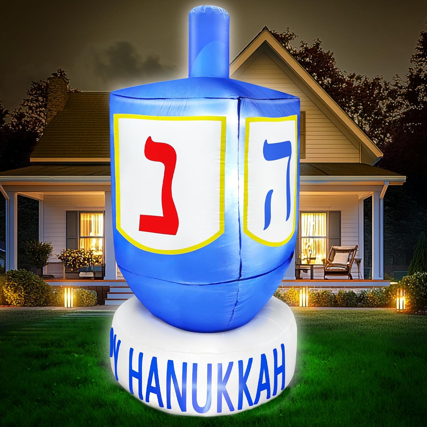 Amazon.com: TURNMEON 6 Foot Height Hanukkah Inflatables Dreidels for ...