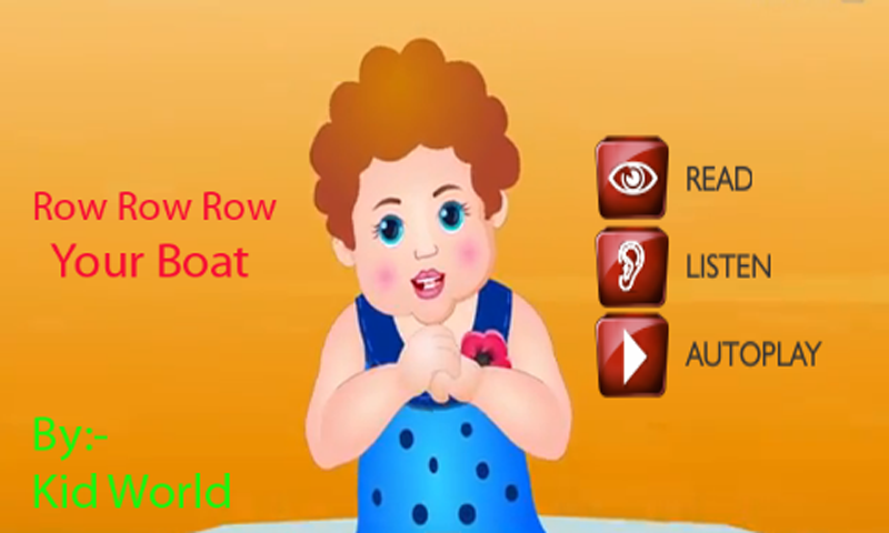 Kids Nursery Rhyme Row Row Row Your Boat - App on the Amazon Appstore
