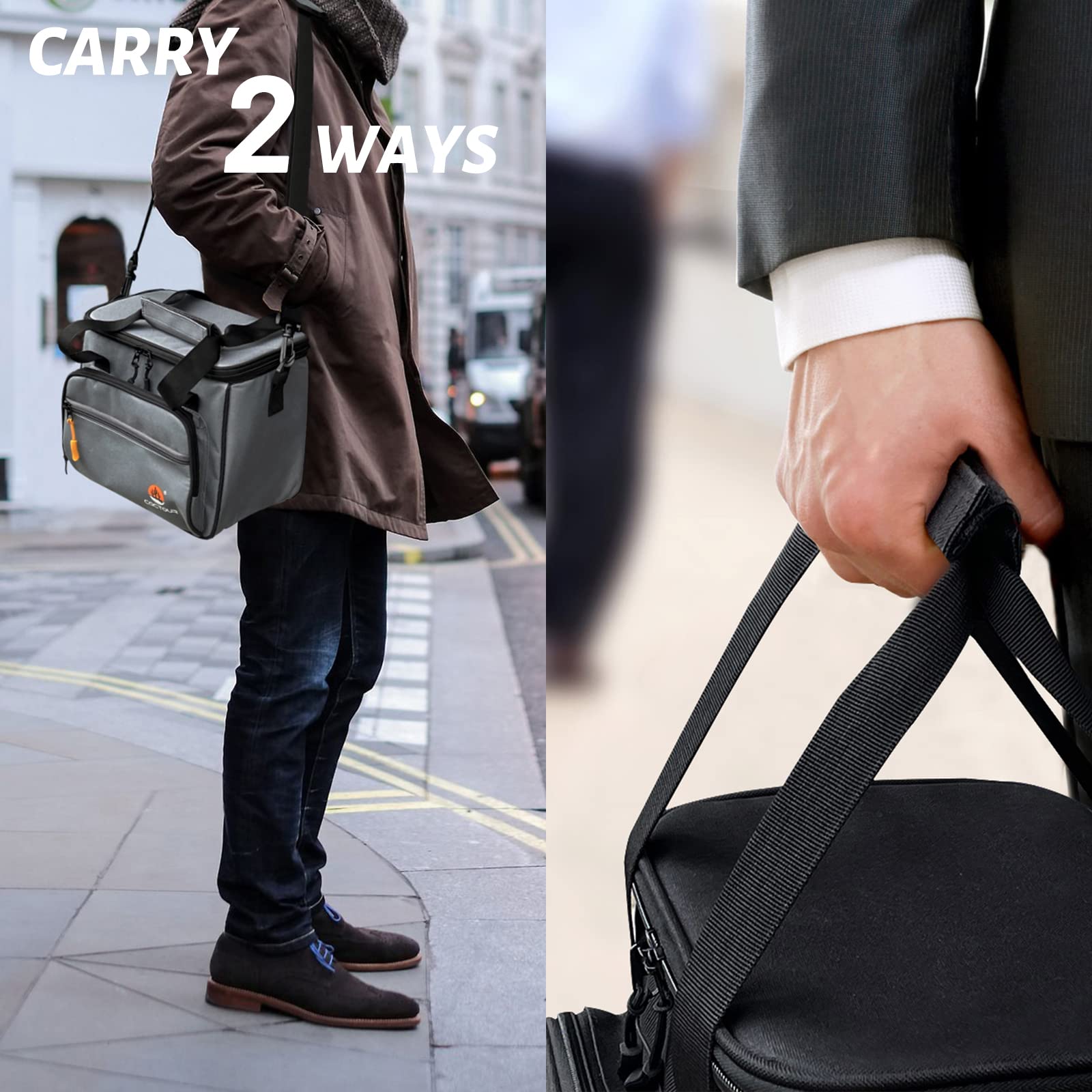 Snapklik.com : CaCTOUR Lunch Bag For Men - Insulated Mens Lunchbox For ...