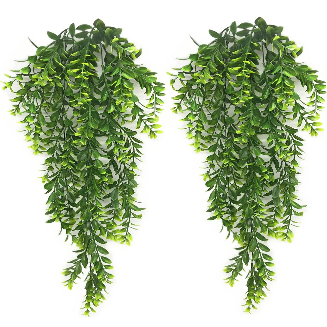 Amazon.com: Artificial Hanging Vine, Faux Plastic Leaves Ivy Plants ...
