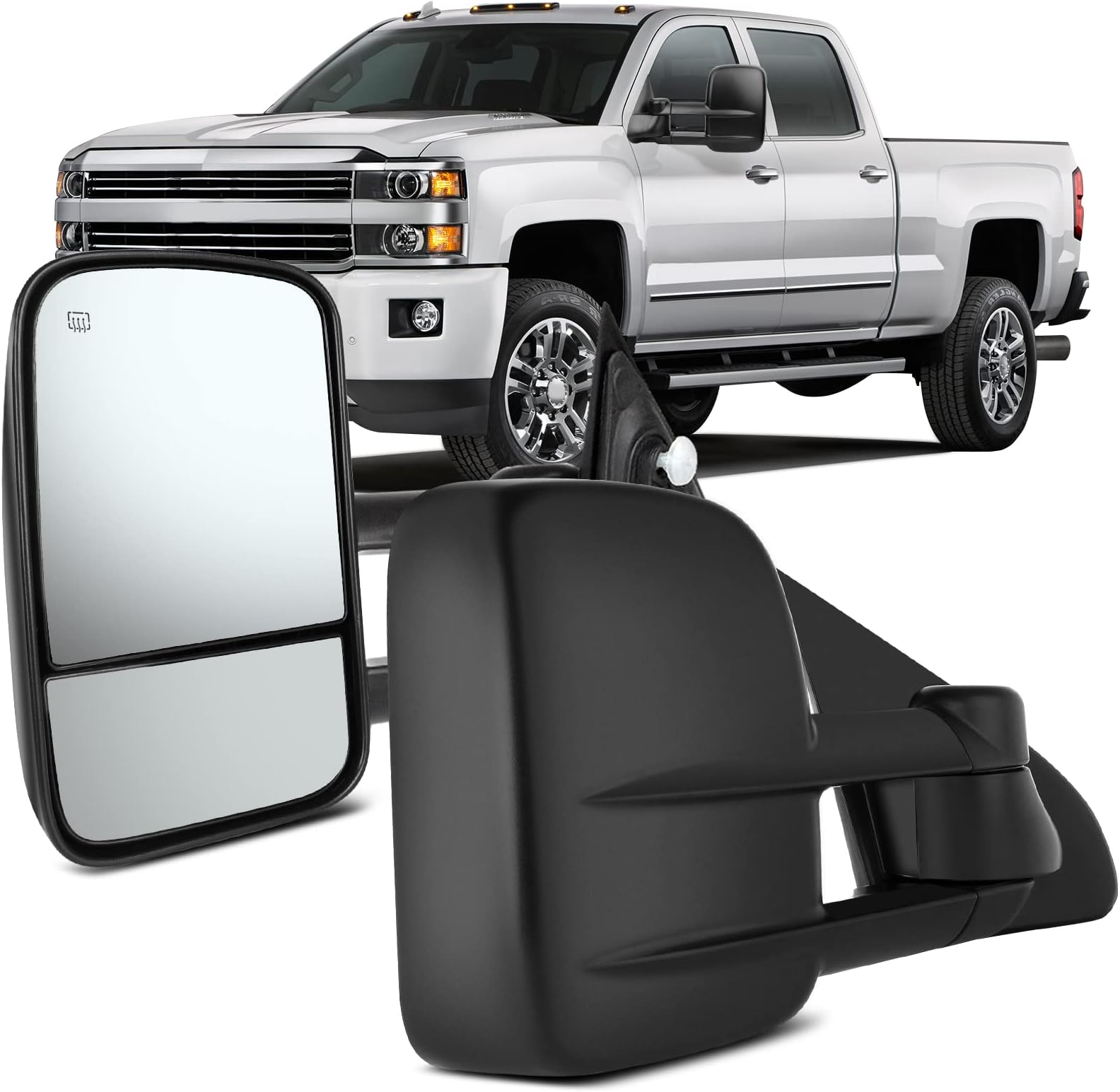 Amazon.com: Towing Mirrors for Chevy GMC 2014-2018 Silverado 1500 ...
