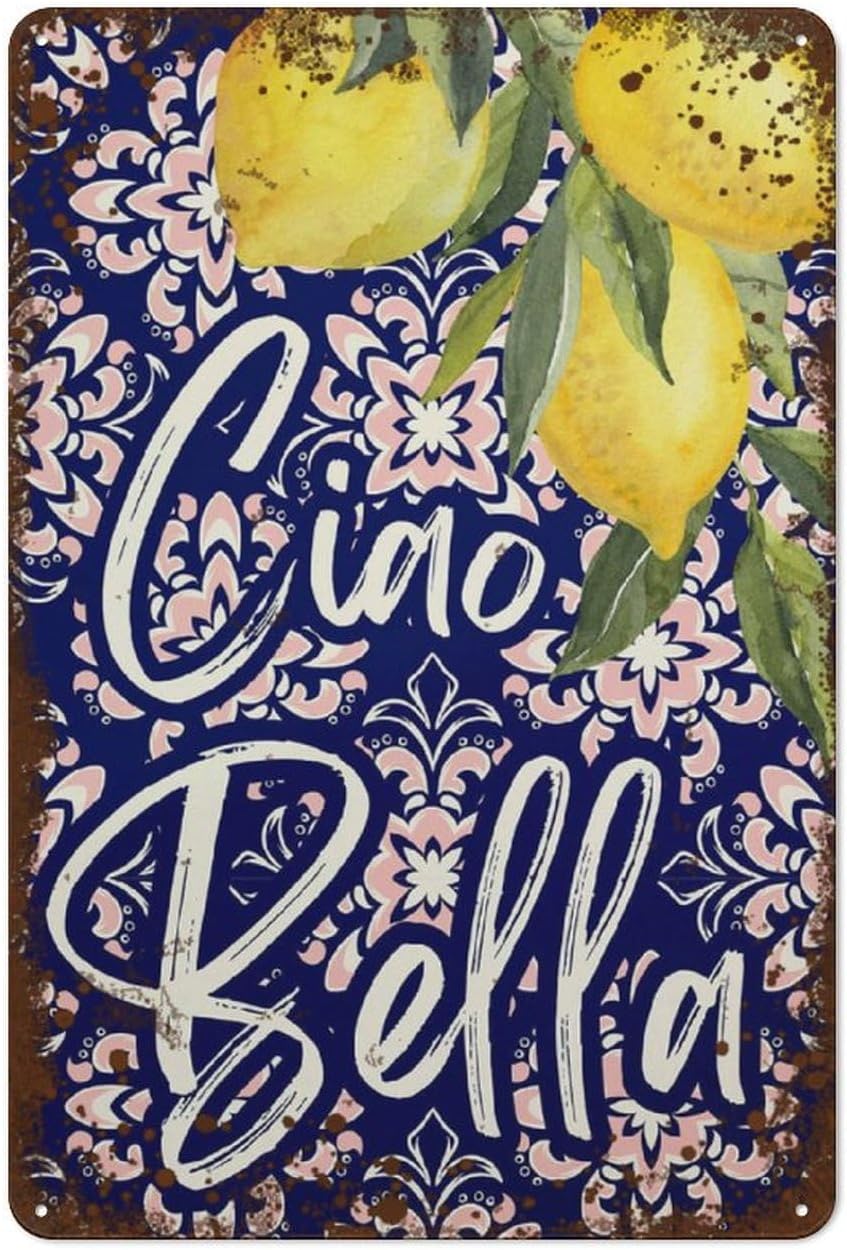 Amazon.com: Ciao Bella, Italian Phrase, Italian Tiles, Lemon Tree ...