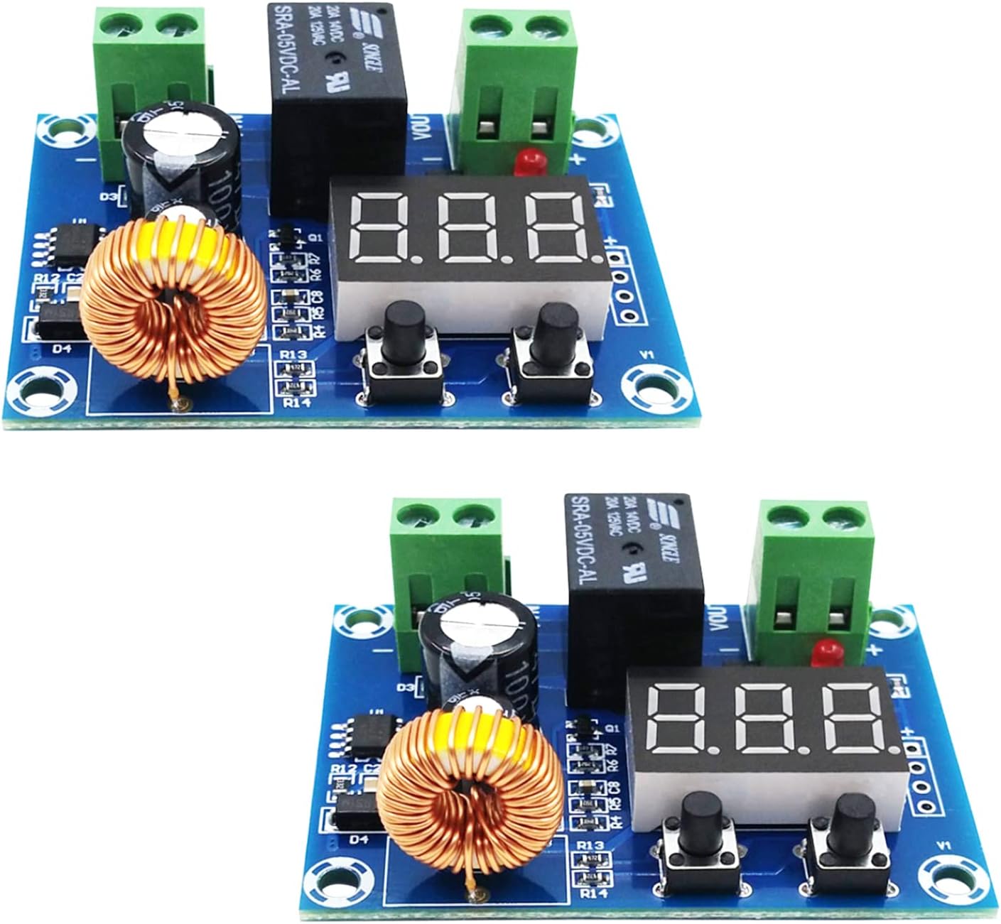 SIPYTOPF 2Pcs XH-M609 Digital Low Voltage Protector Disconnect Switch ...