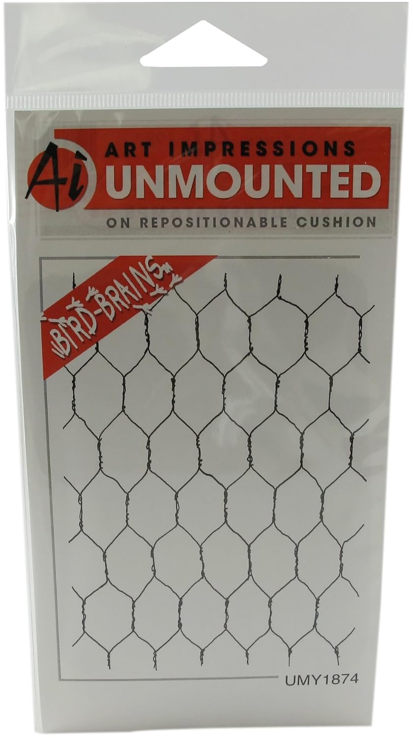 Art Impressions Chicken Wire Rubber Stamp : Amazon.in: Home & Kitchen