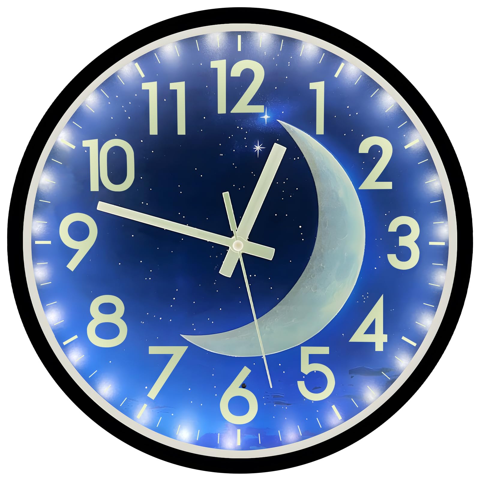 Amazon.com: JoFomp LED Light Up Wall Clock Glow in Dark, 12 Inch Silent ...