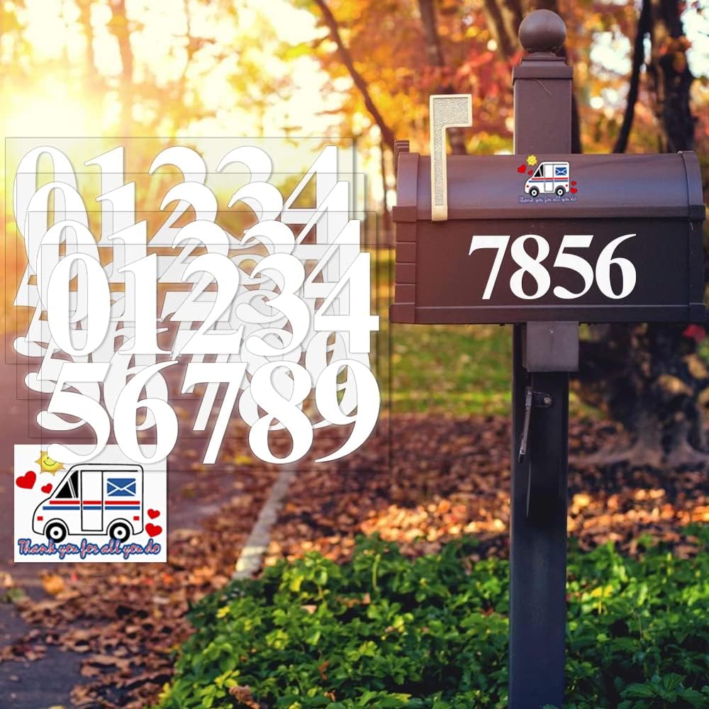 Amazon.com: Reflective Mailbox Numbers for outside (0-9, 6 Sets) Modern ...