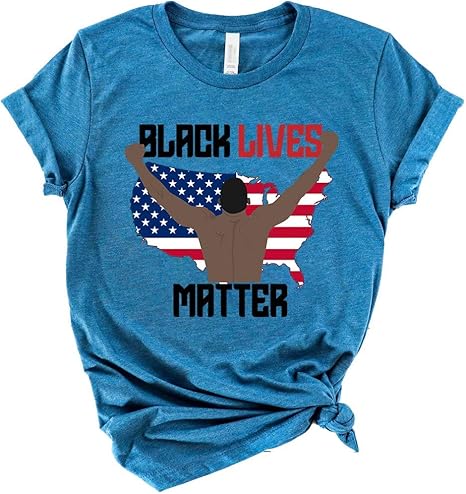Amazon.com: Black Lives Matter Womens Shirt BLM T-Shirt Human Rights ...
