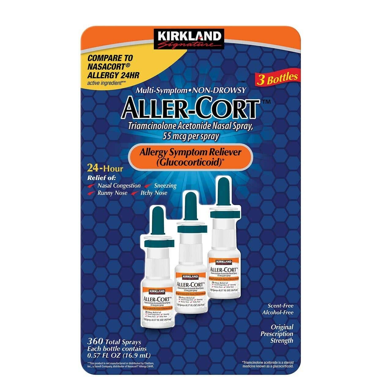 Buy Kirkland Signature Aller-Cort, 3 Bottles Online at desertcartINDIA