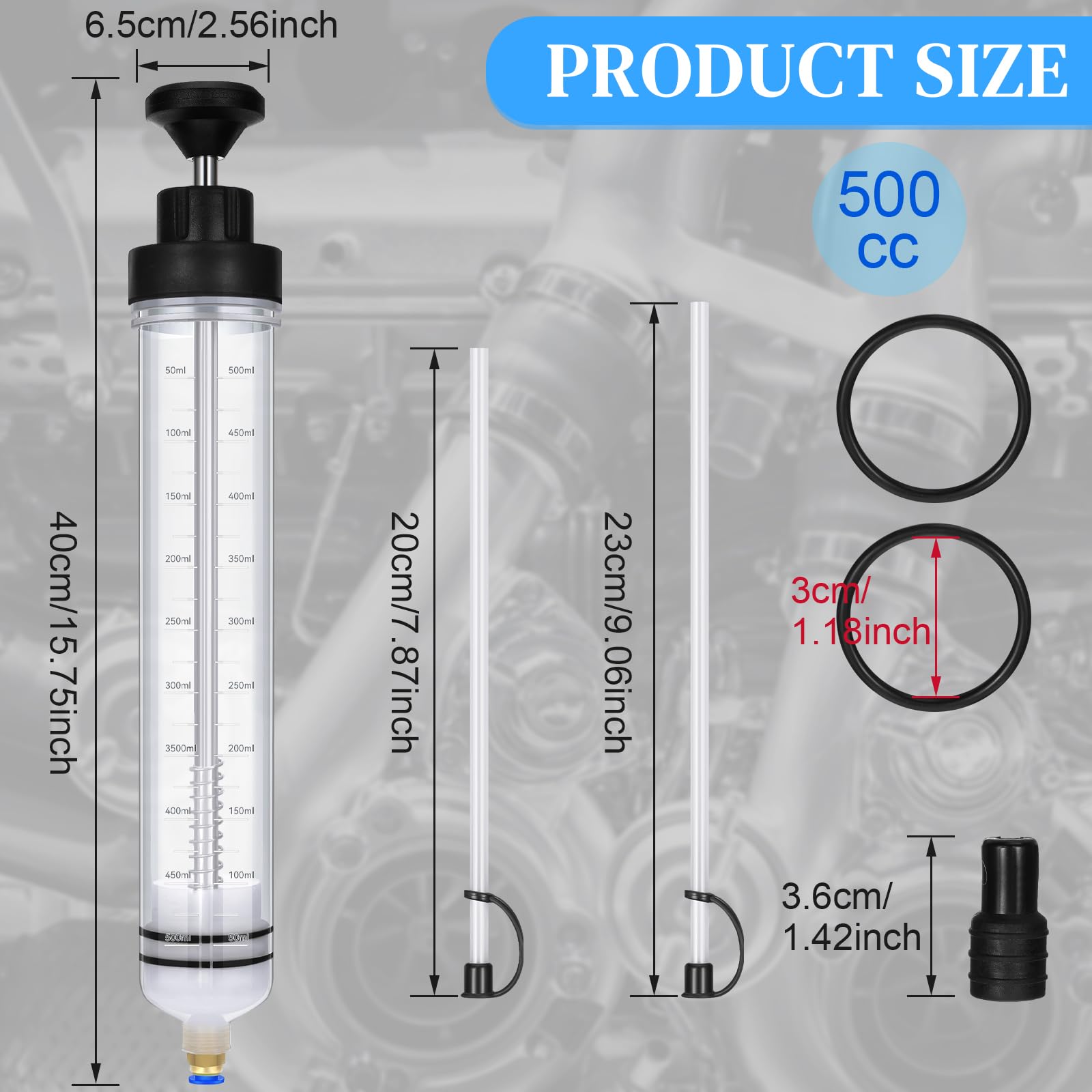 Snapklik.com : Gisafai 500cc Fluid Extractor Automotive Pump Manual Oil ...