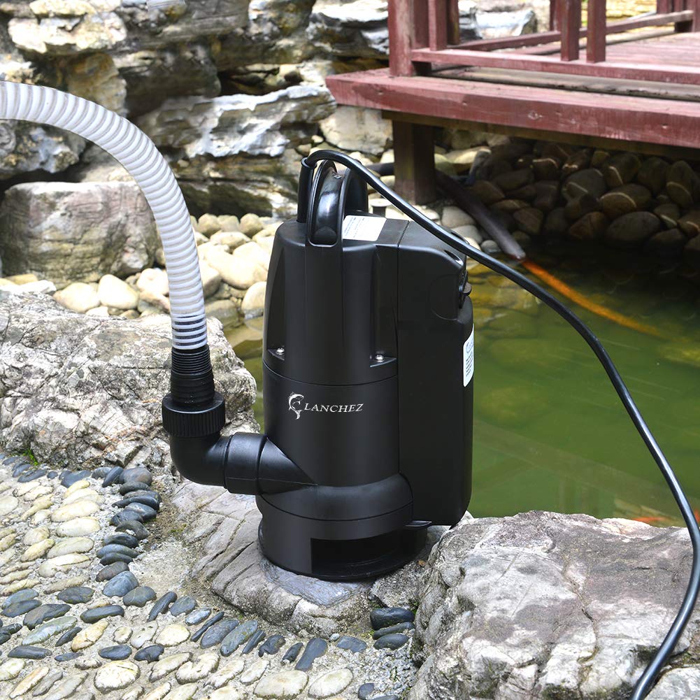 Lanchez 1/2 HP Submersible Water Sump Pump with Built-in Float Switch ...