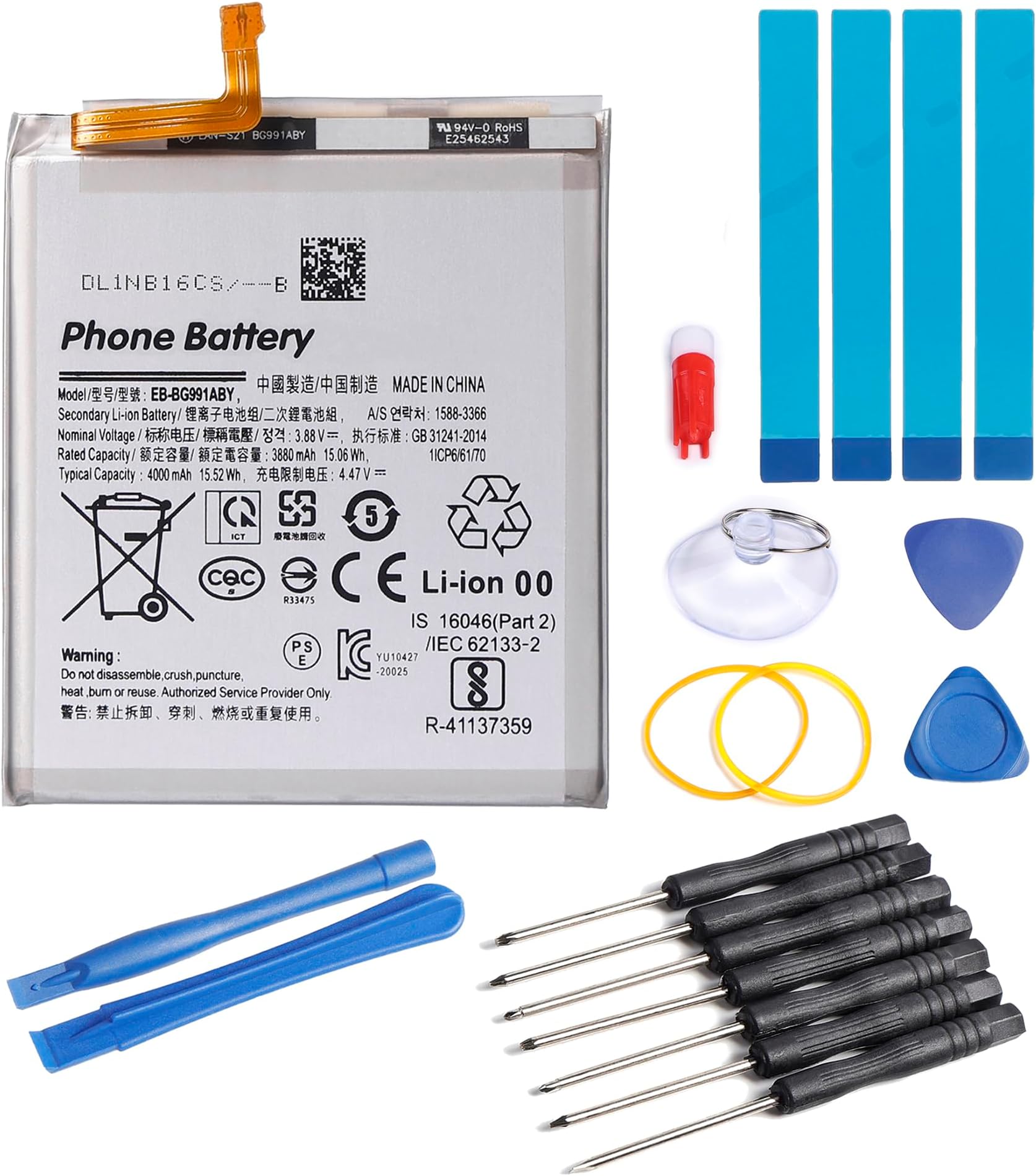 Akku für Samsung Galaxy S21 SM-G991 4000mAh Battery Code EB-BG991ABY Li ...