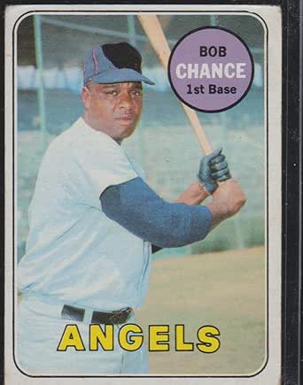 Amazon.com: 1969 Topps Bob Chance Angels Baseball Card #523 ...