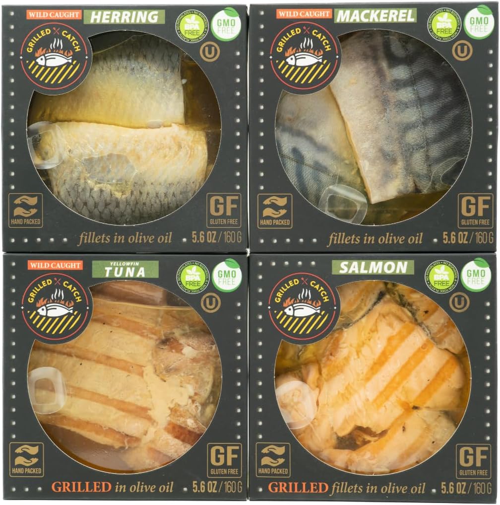 Amazon.com: Grilled Catch Seafood Sampler Variety Pack (Sampler) Wild ...
