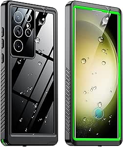 Amazon.com: SPIDERCASE for Samsung Galaxy S23 Ultra Case Waterproof, Built-in Screen Protector ...