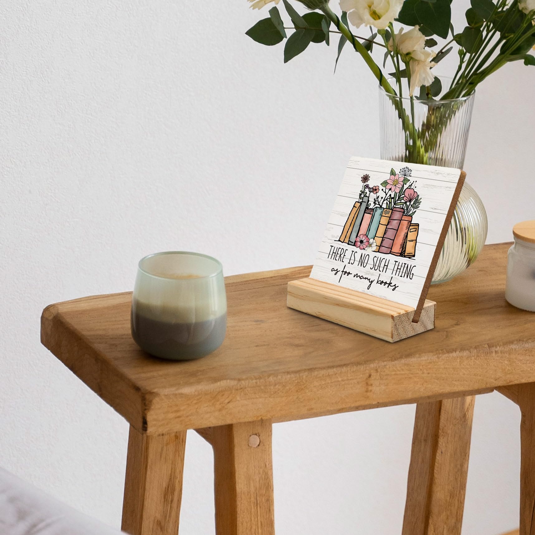 Snapklik.com : ANIANG Reading Room Book Desk Decor, Book Lovers ...