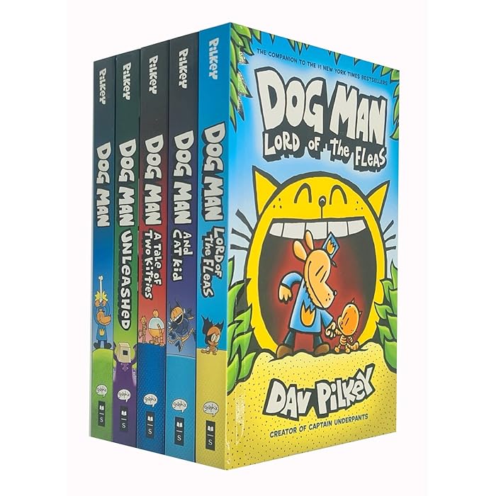 Buy Dog Man Series 1-5 Books Collection Set By Dav Pilkey (Dog Man ...