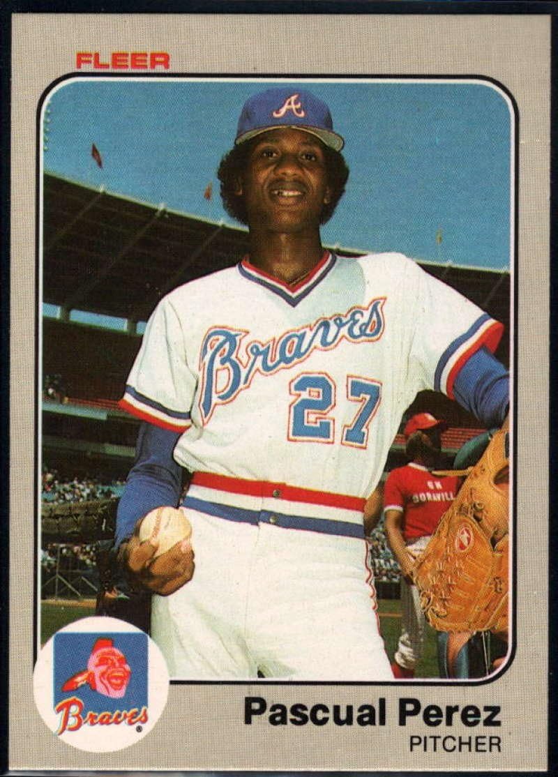 Amazon.com: Baseball MLB 1983 Fleer #144 Pascual Perez #144 NM Braves ...
