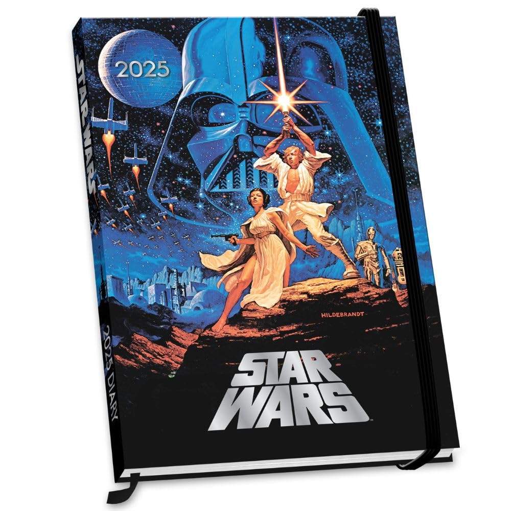 2025 Diary Star Wars Week to View A5 Diary Official Product : Danilo ...